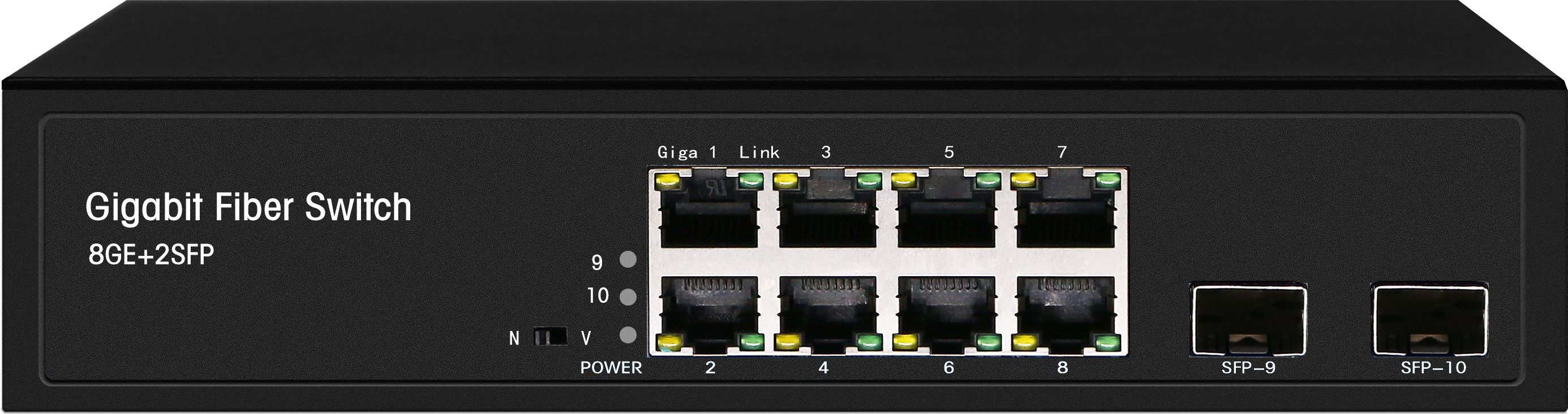 DESKTOP SWITCH 8-PORT 10/100/1000 UPLINK 2-PORT SFP LAN-SWITCH LA-SWAI ...