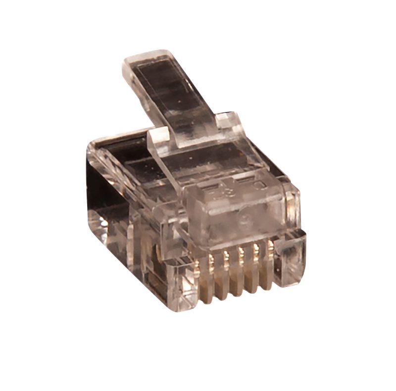 RJ12 MODULAR PLUG UTP 6P6C FOR FLAD KABEL - Lan-Com A/S